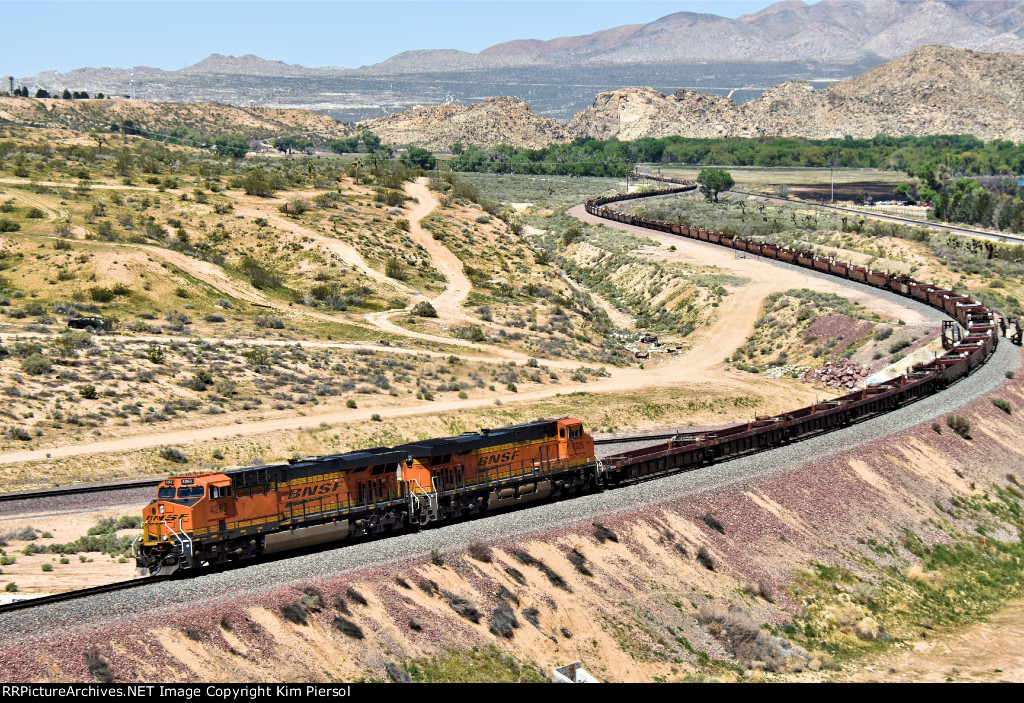 BNSF 4263 Baretable on the Frost Flyover "Over"